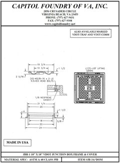 JUNCTON BOXES & MISC. - Capitol Foundry of VA, Inc.